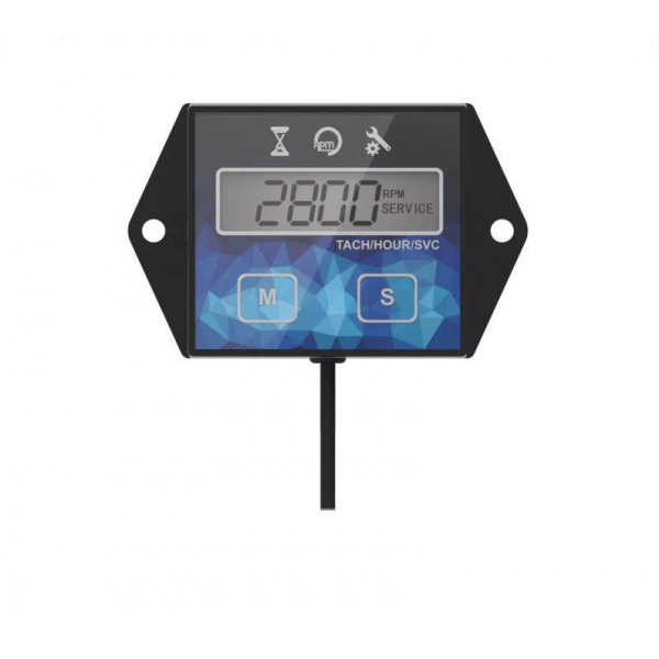 Merač motohodín a otáčok, resetovateľný, servisné prehliadky, vodeodolný