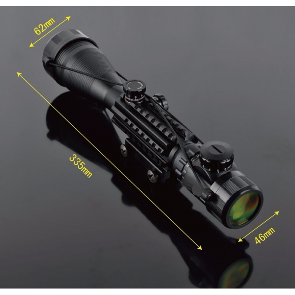 4-16x50 Rifle Scope EG RIS with Illumination Red Green