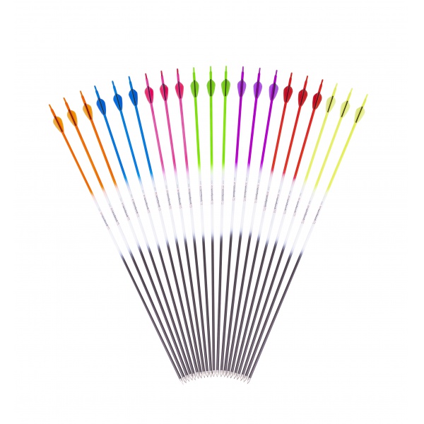 GoodGoods Red Carbon Arrow for Bow - 28" Length, 6mm Diameter, Plastic ...