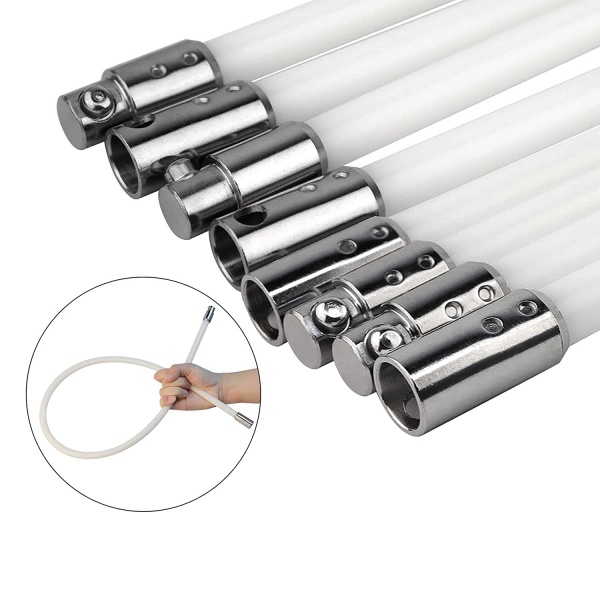 Drill-Driven Rotary Chimney Brush + 10m Rotary Drill Rod