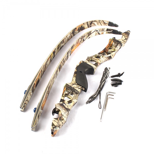 Foldable Recurve Bow 30 lbs Eagle Camo 60" with Accessories