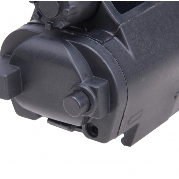 Tactical Flashlight with Laser on 22mm Rail, Green