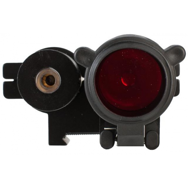 Tactical Flashlight and Red Laser 90 lm on 22 mm Rail