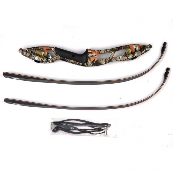 40 lbs faltbarer 56" Fisherman camo Reflexbogen Bogen mit viel Zubehör
