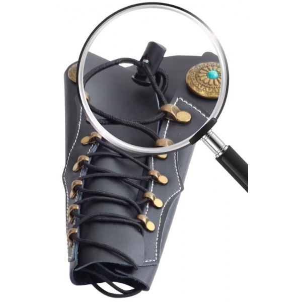 Traditional leather forearm protector for archers