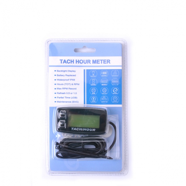 Multifunknčí merač motohodín a otáčok, podsvietený, vodeodolný